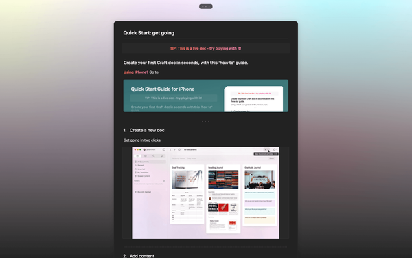 Craft Docs Review: Should you switch from Notion?
